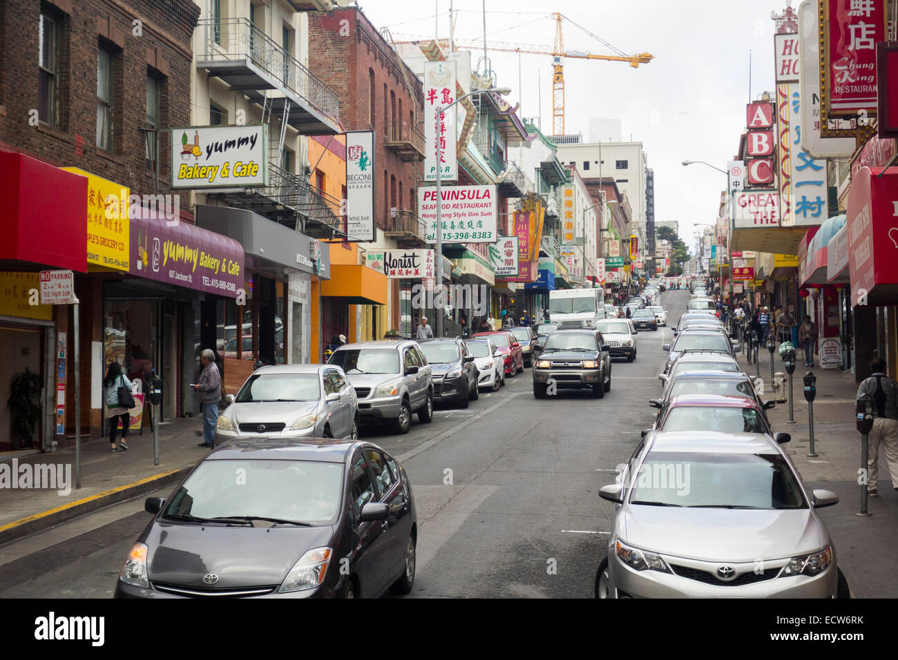 Jackson street Chinatown San Francisco CA Stock Photo - Alamy