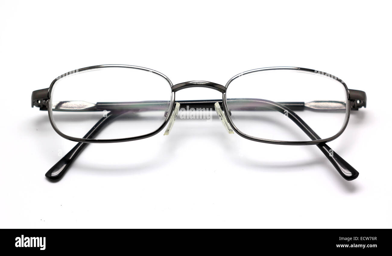 eye glasses isolated on white background Stock Photo - Alamy