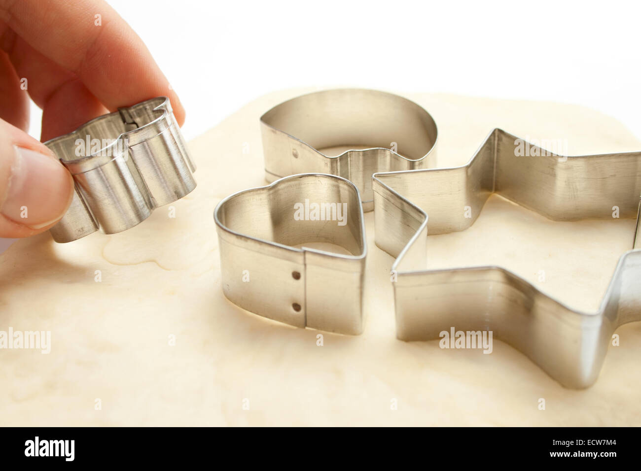 Dough and cookie forms Stock Photo - Alamy