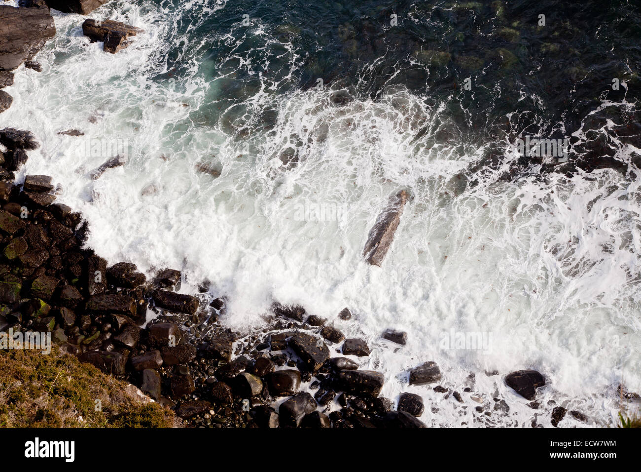 Ocean Wave with Coastal at Kilt Rock Highlands Scotland Stock Photo - Alamy