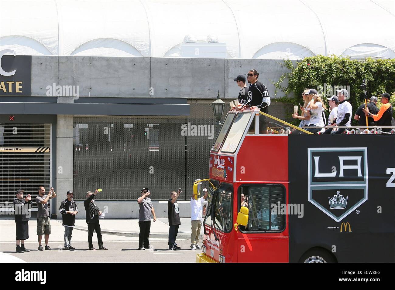 Los Angeles Kings Championship parade in L. A. as the members are in ...