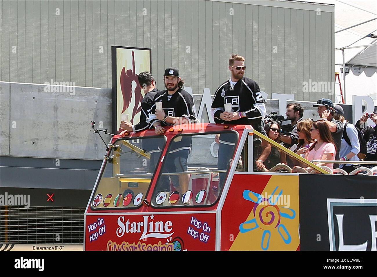 Los Angeles Kings Championship parade in L. A. as the members are in ...