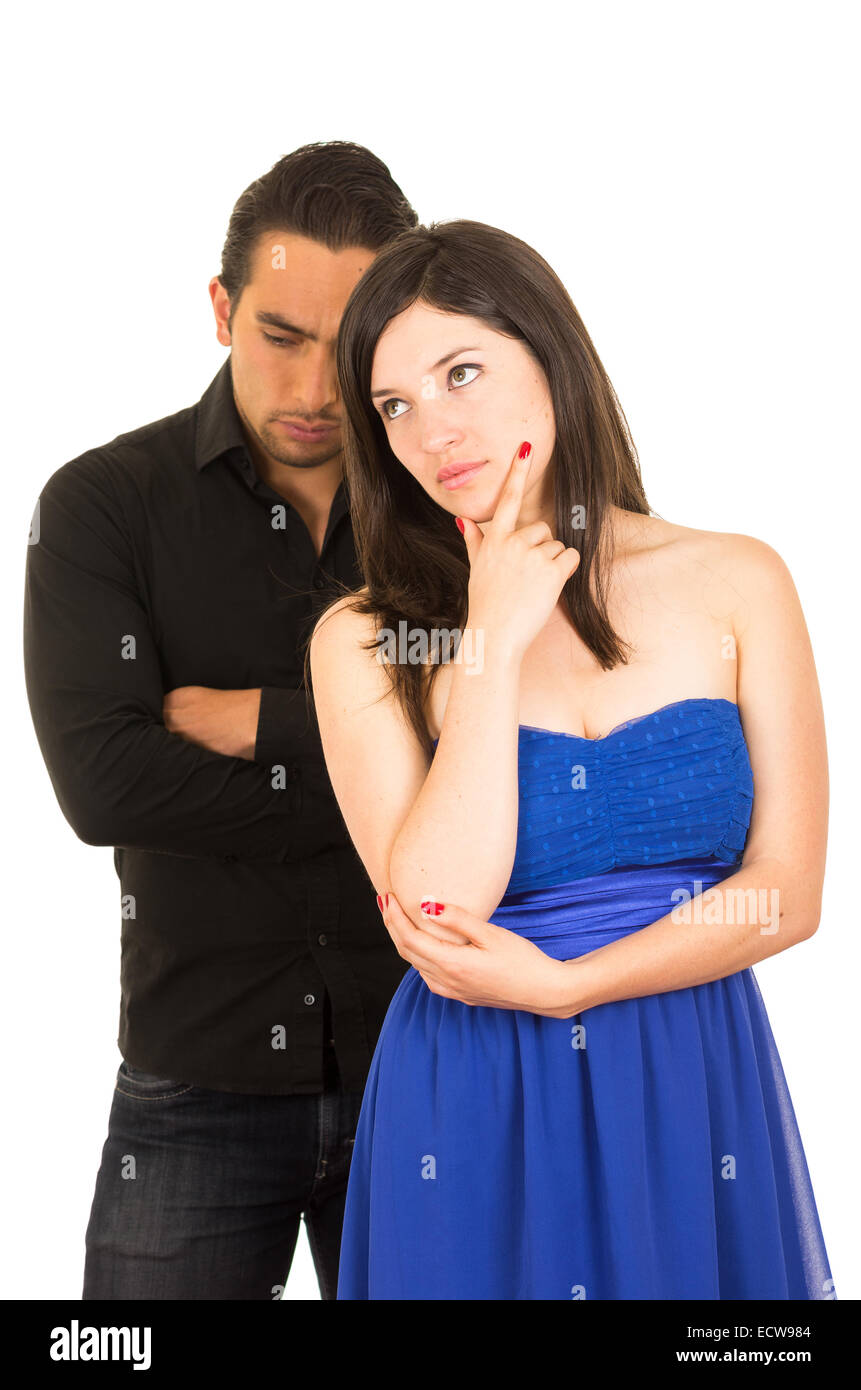 young attractive couple fighting Stock Photo - Alamy