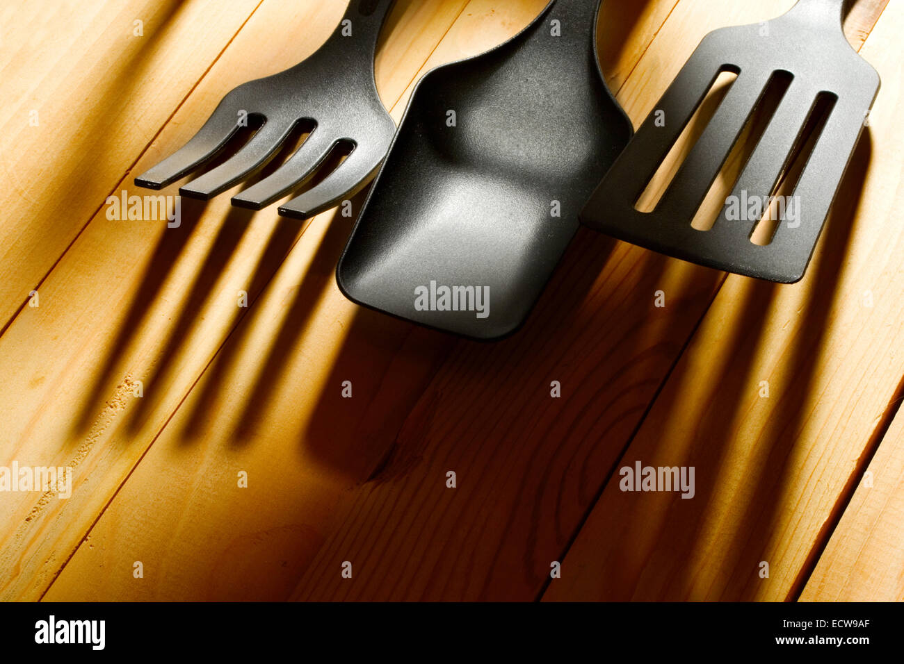 Black wooden fork isolated hi-res stock photography and images - Alamy