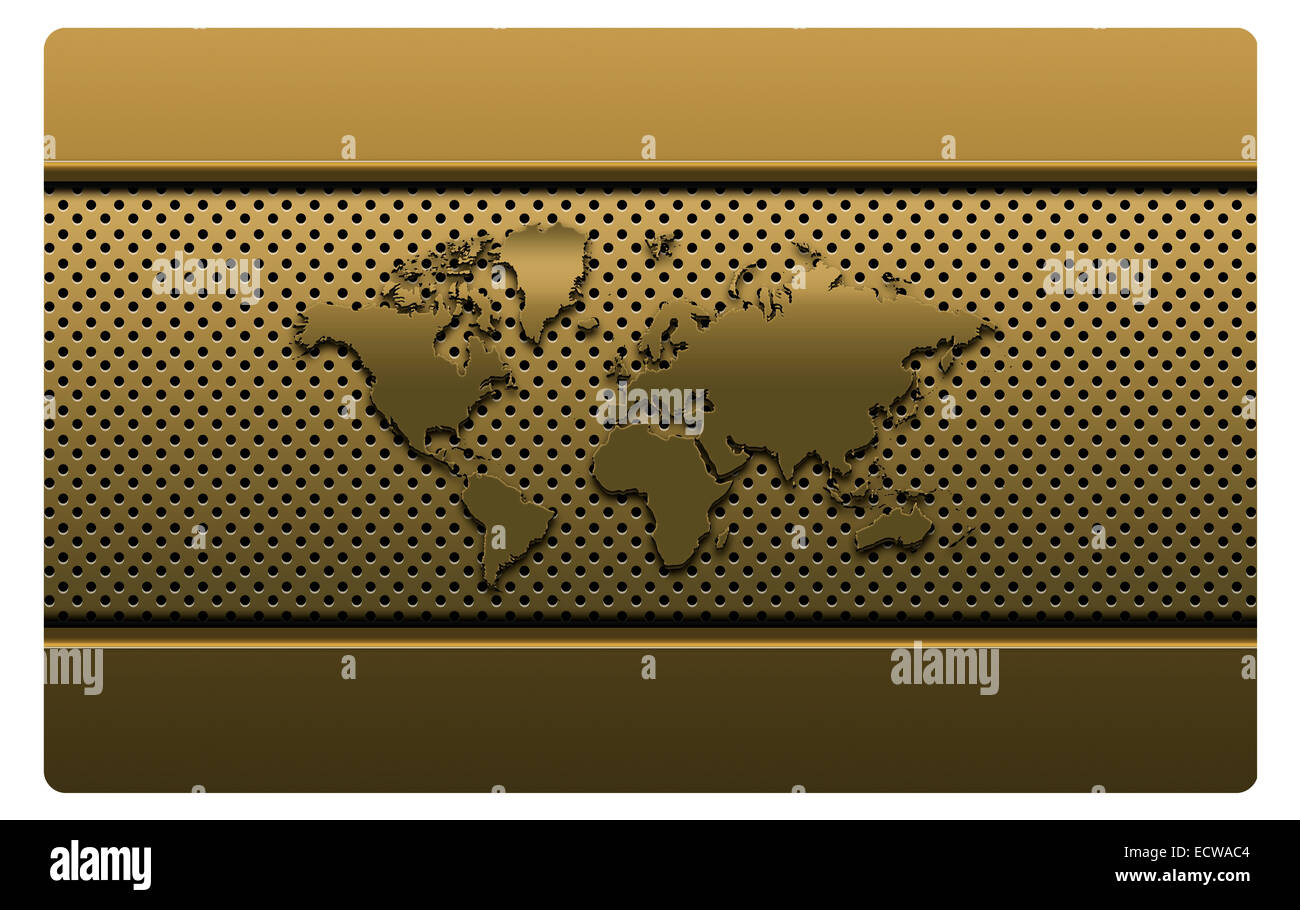 Template of business card. Abstract background with world map for the ...