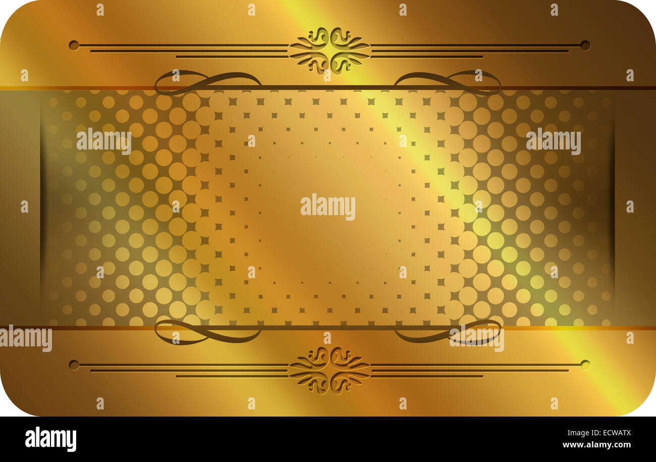 Template of gold business card for your design Stock Photo - Alamy