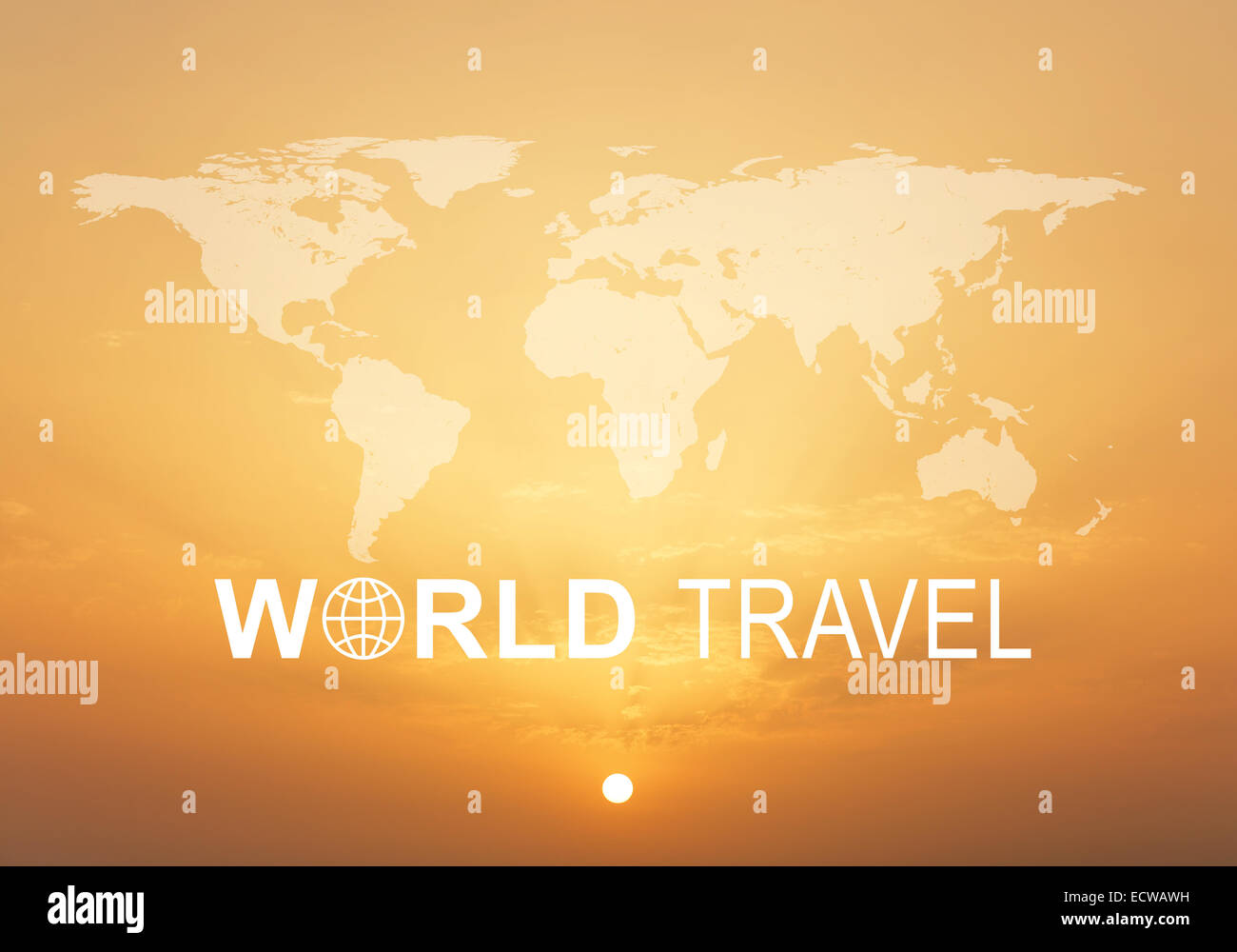 World Travel header Stock Photo - Alamy