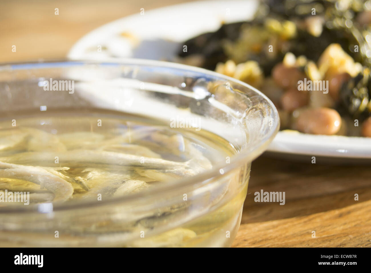 typical starter of the mediterranean diet: marinated anchovies Stock ...