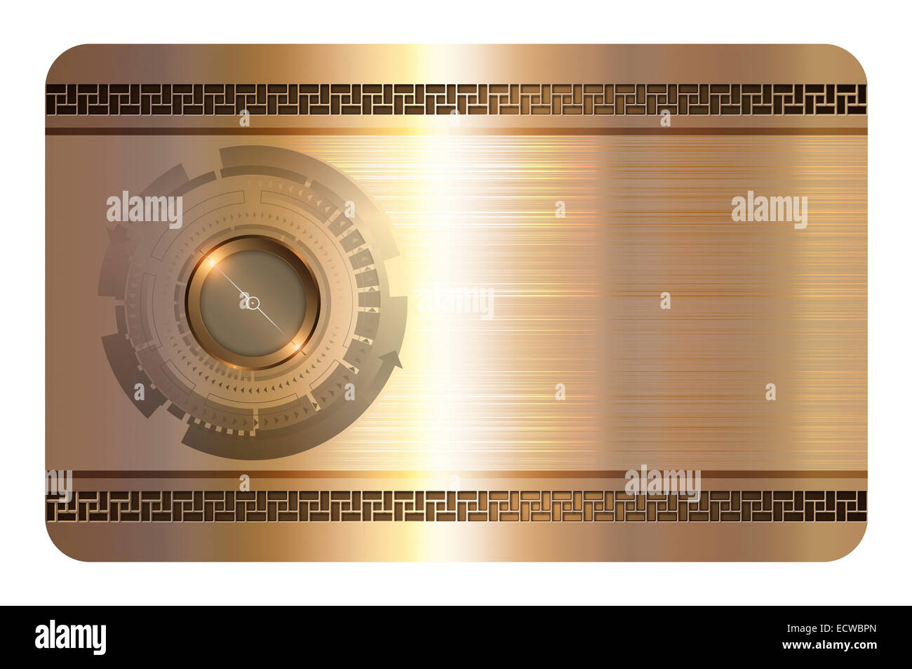 Template of business card with futuristic elements Stock Photo - Alamy