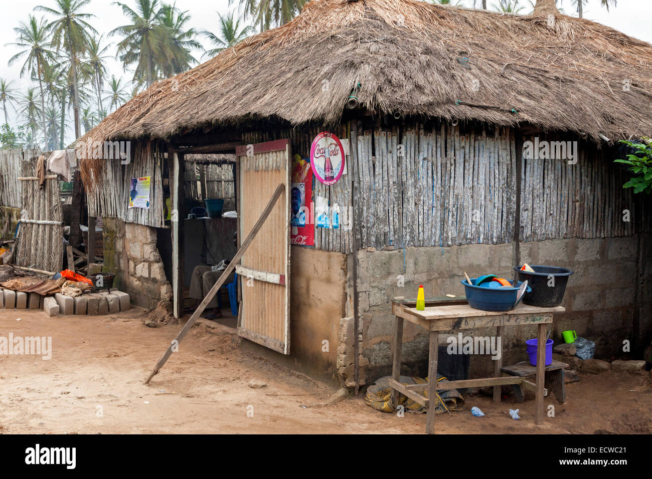 Typical african village hi-res stock photography and images - Alamy