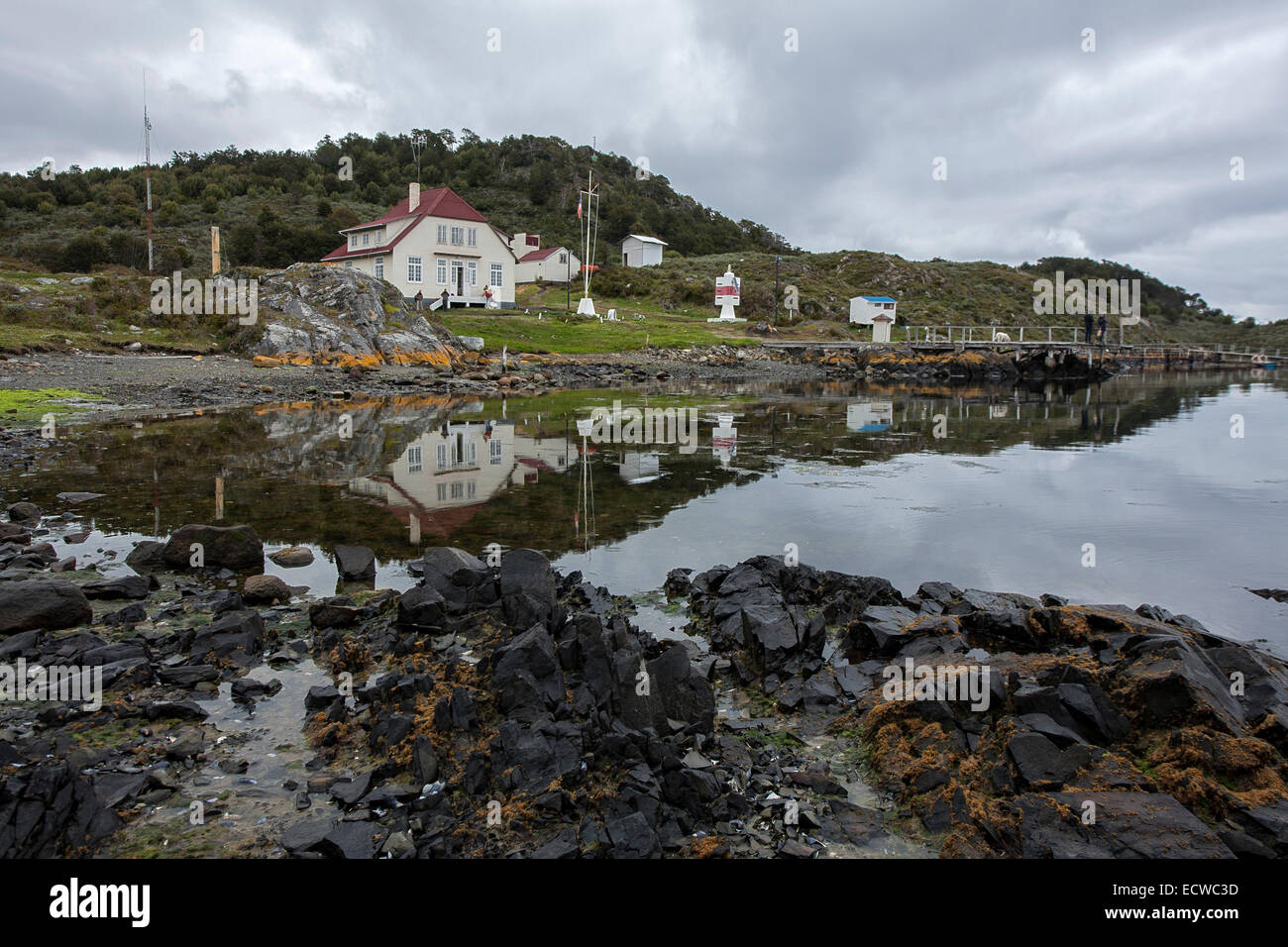 Puerto NAvarino. Navarino Island. Chile Stock Photo - Alamy