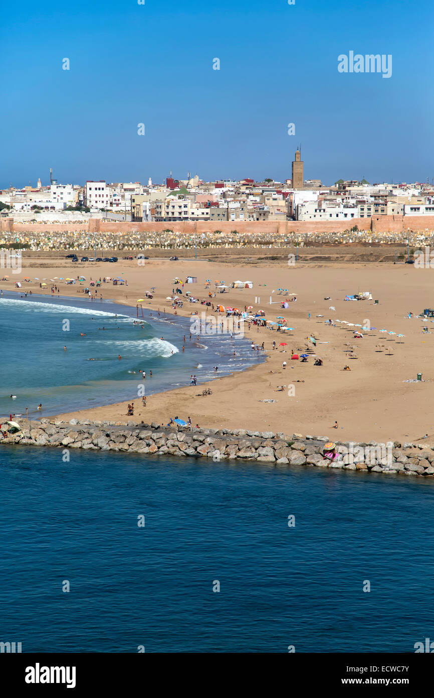 Beach in Rabat, Morocco Stock Photo - Alamy