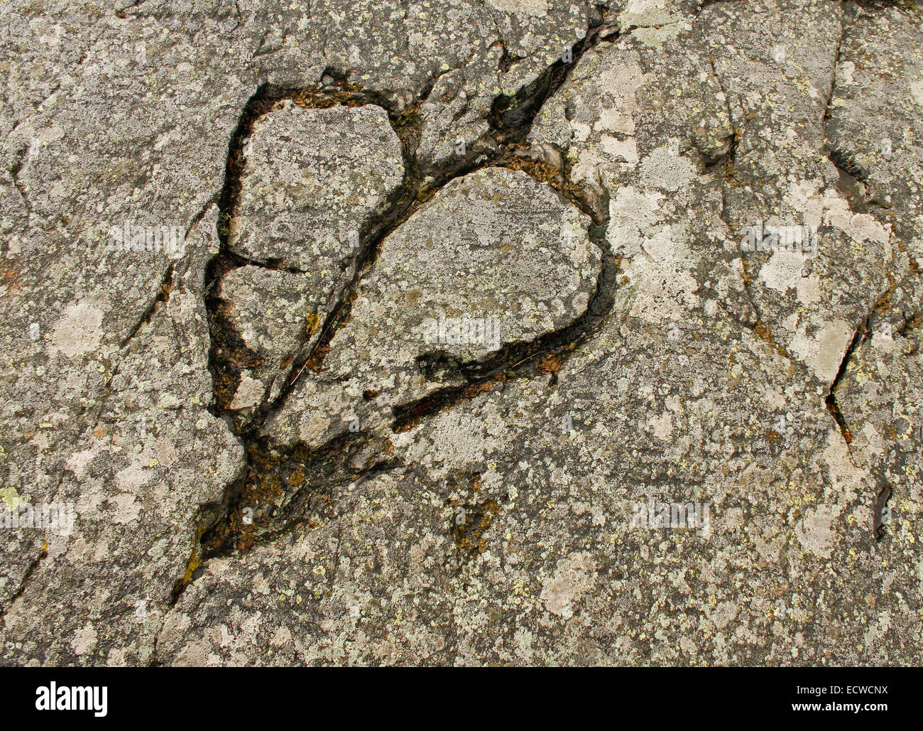 Heart shaped formation on the rock in the Aland Island in Finland Stock ...