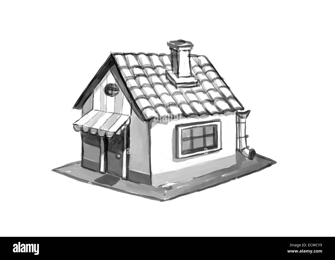 House Sketch Cut Out Stock Images & Pictures - Alamy