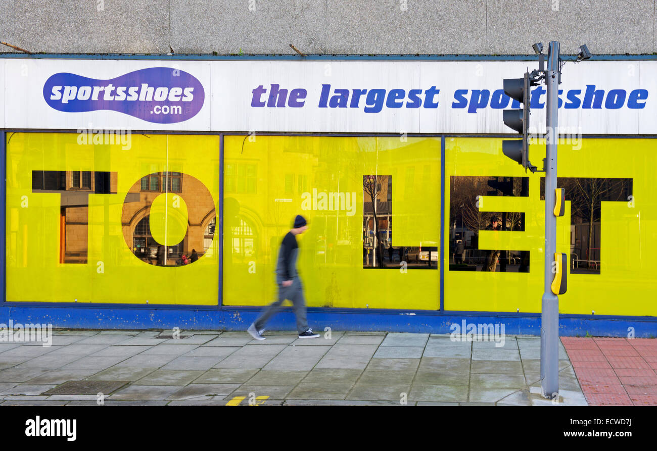Man walking past To Let sign, Bradford, West Yorkshire, England UK ...