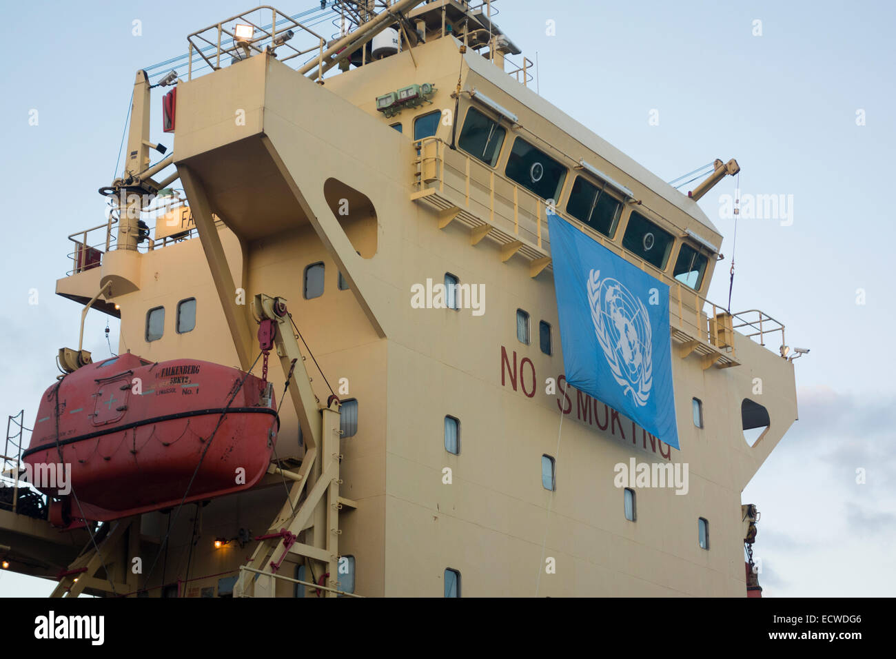 Las Palmas, Canary Islands, Spain. 19th Dec, 2014. 4,500 tonnes of rice ...