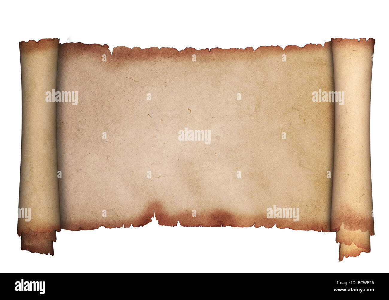 Antique scroll of parchment Stock Photo - Alamy