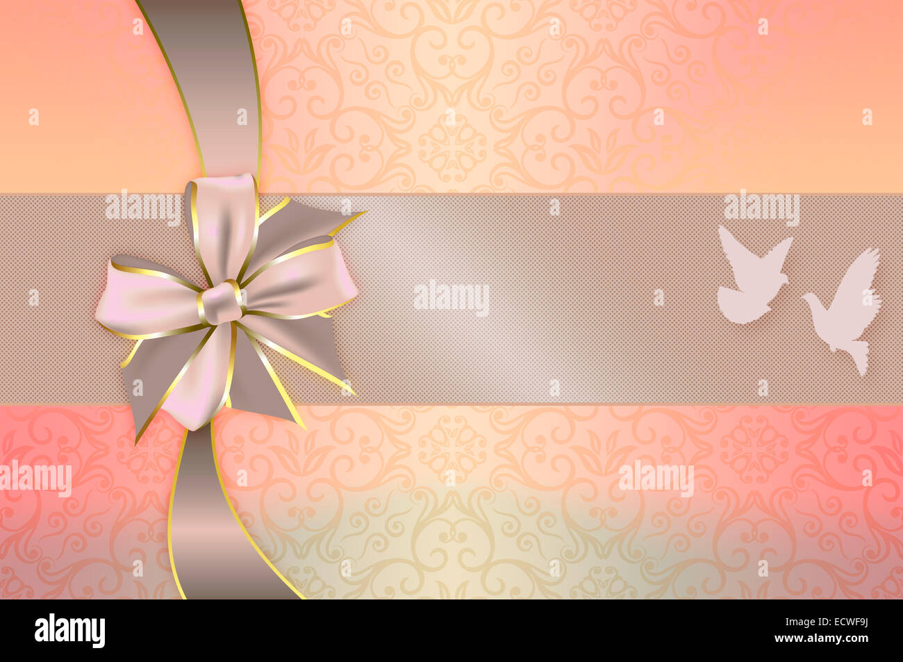 Template wedding invitation white doves hi-res stock photography and ...