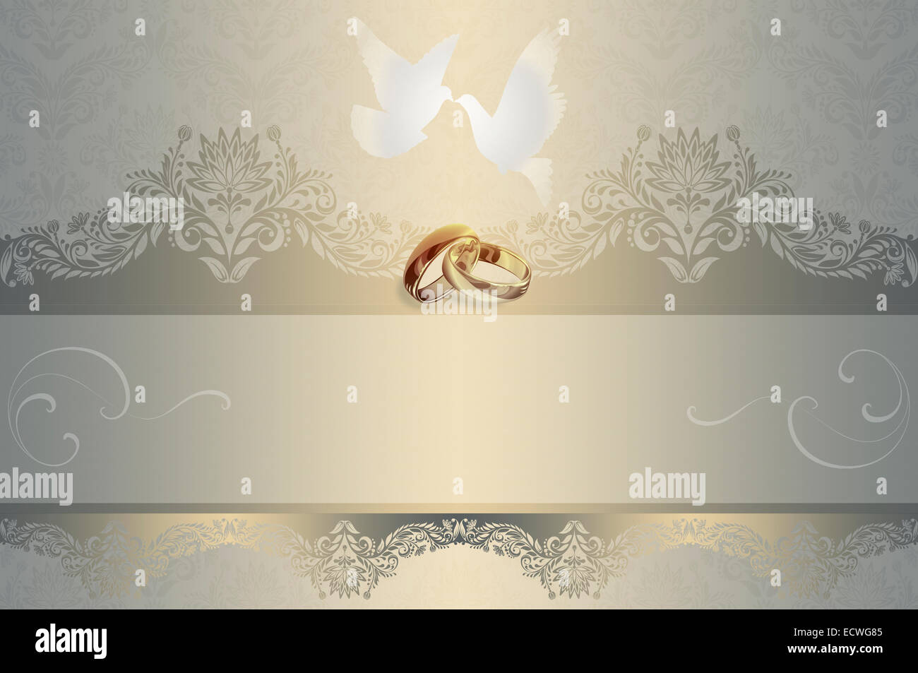 White Doves Wedding Invitation Card Wedding Invitation White Doves