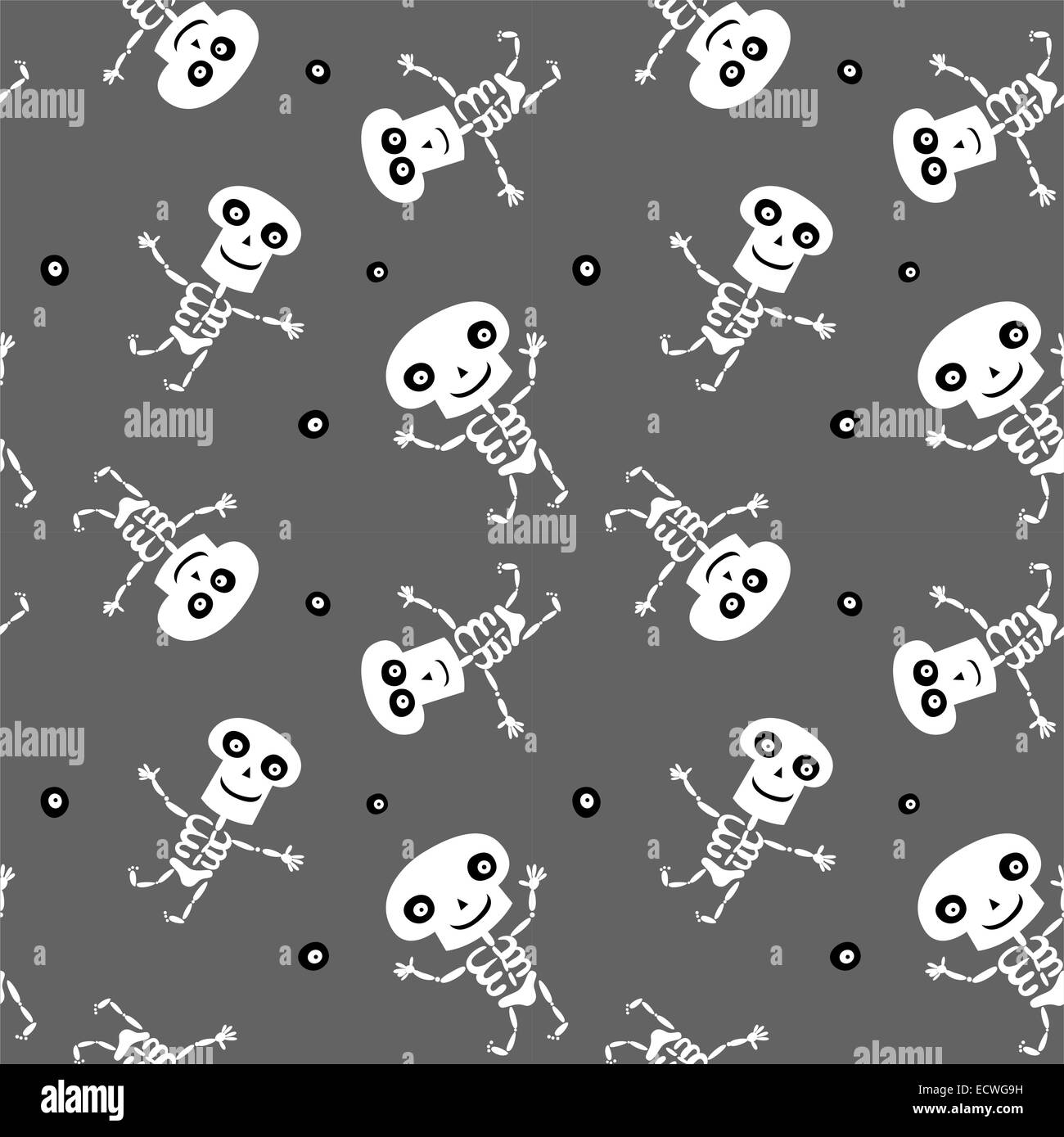 Seamless background with Skeletons Stock Photo - Alamy