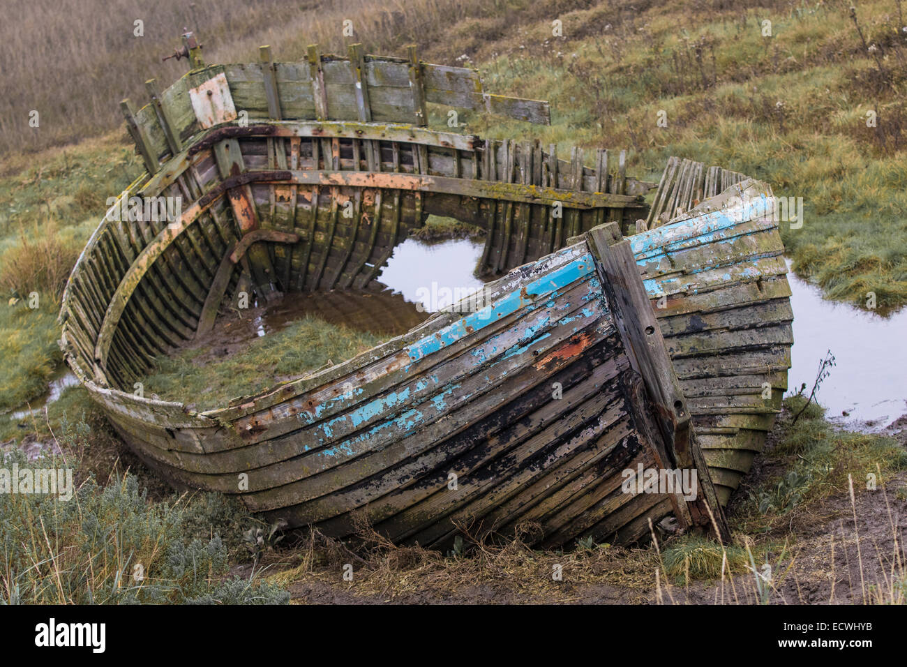 Decaying fishing boat hi-res stock photography and images - Alamy