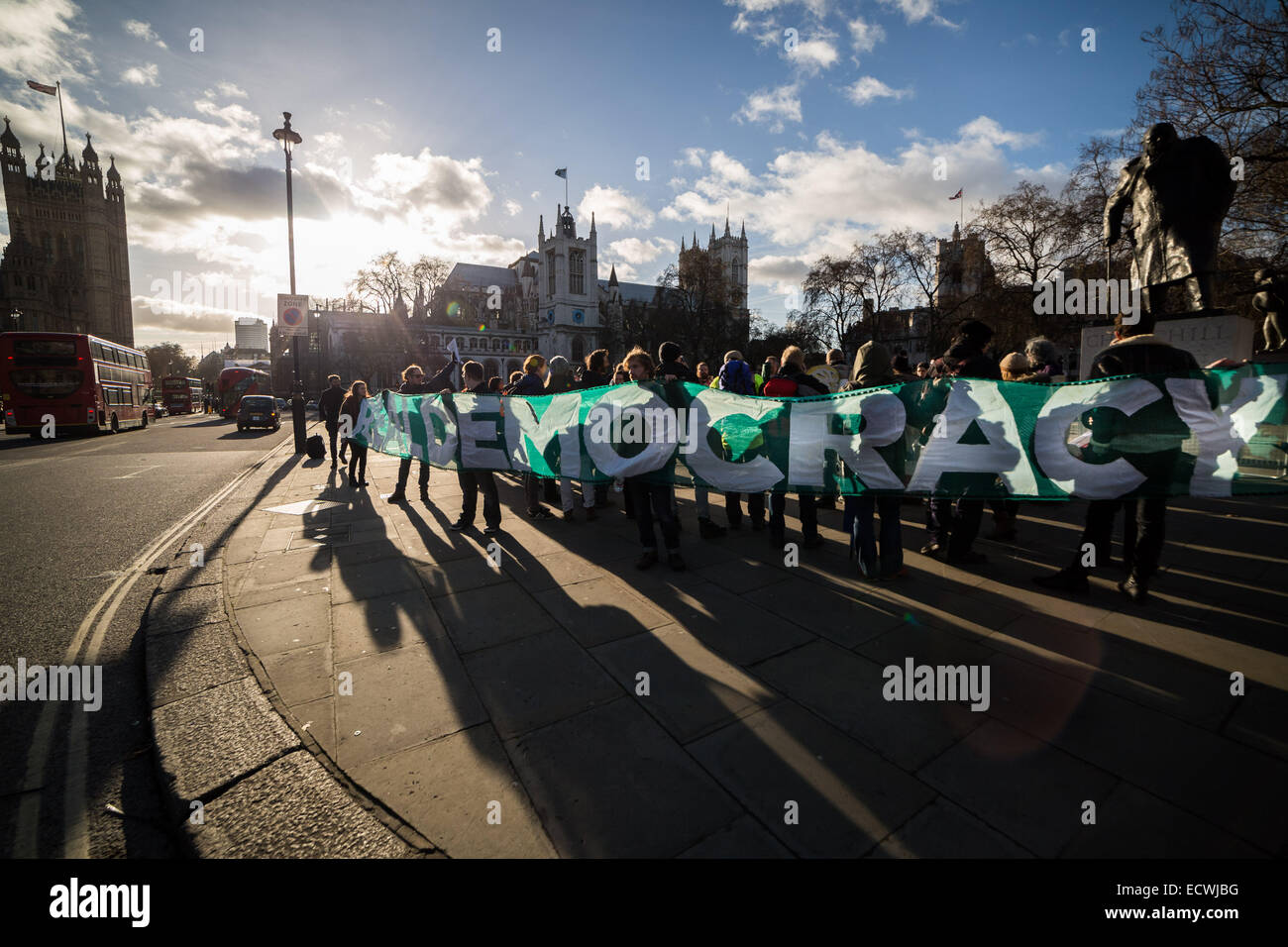 London, UK. 20th Dec, 2014. Occupy Democracy Returns to Parliament ...