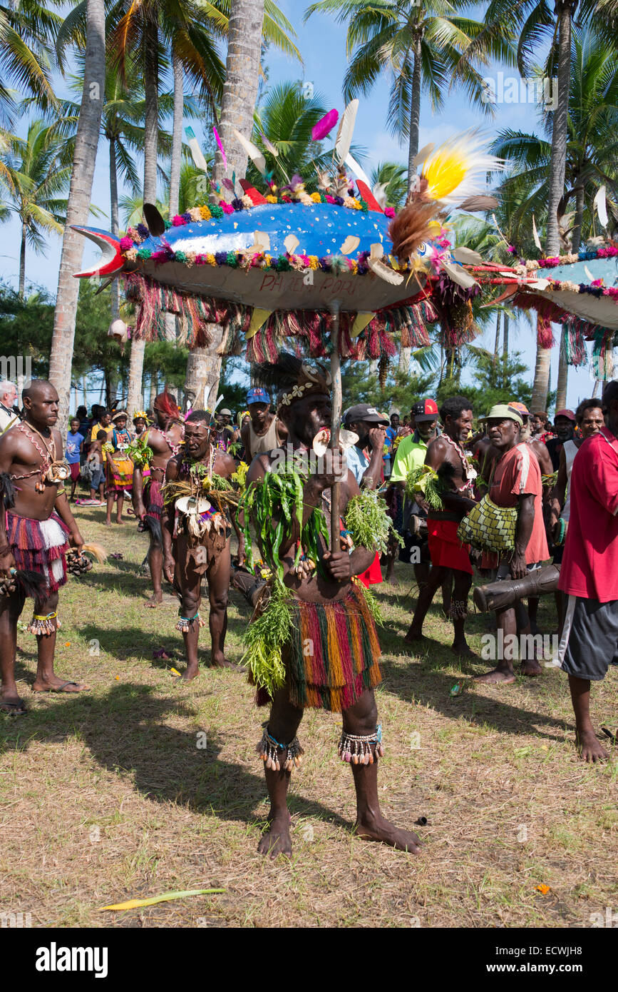 Melanesia, Papua New Guinea, Sepik River area, Murik Lakes, Karau ...