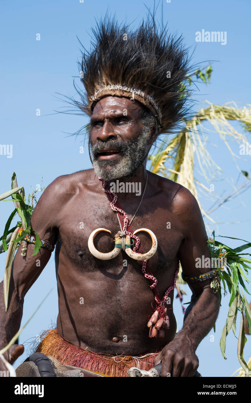 Melanesia, Papua New Guinea, Sepik River area, Village of Kopar ...