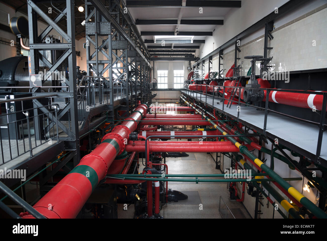 Electricity Museum, Condenser room, Lisbon, Portugal Stock Photo - Alamy