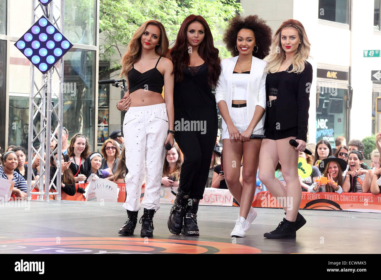 Little Mix perform live on the 'Today' show as part of NBC's Toyota ...