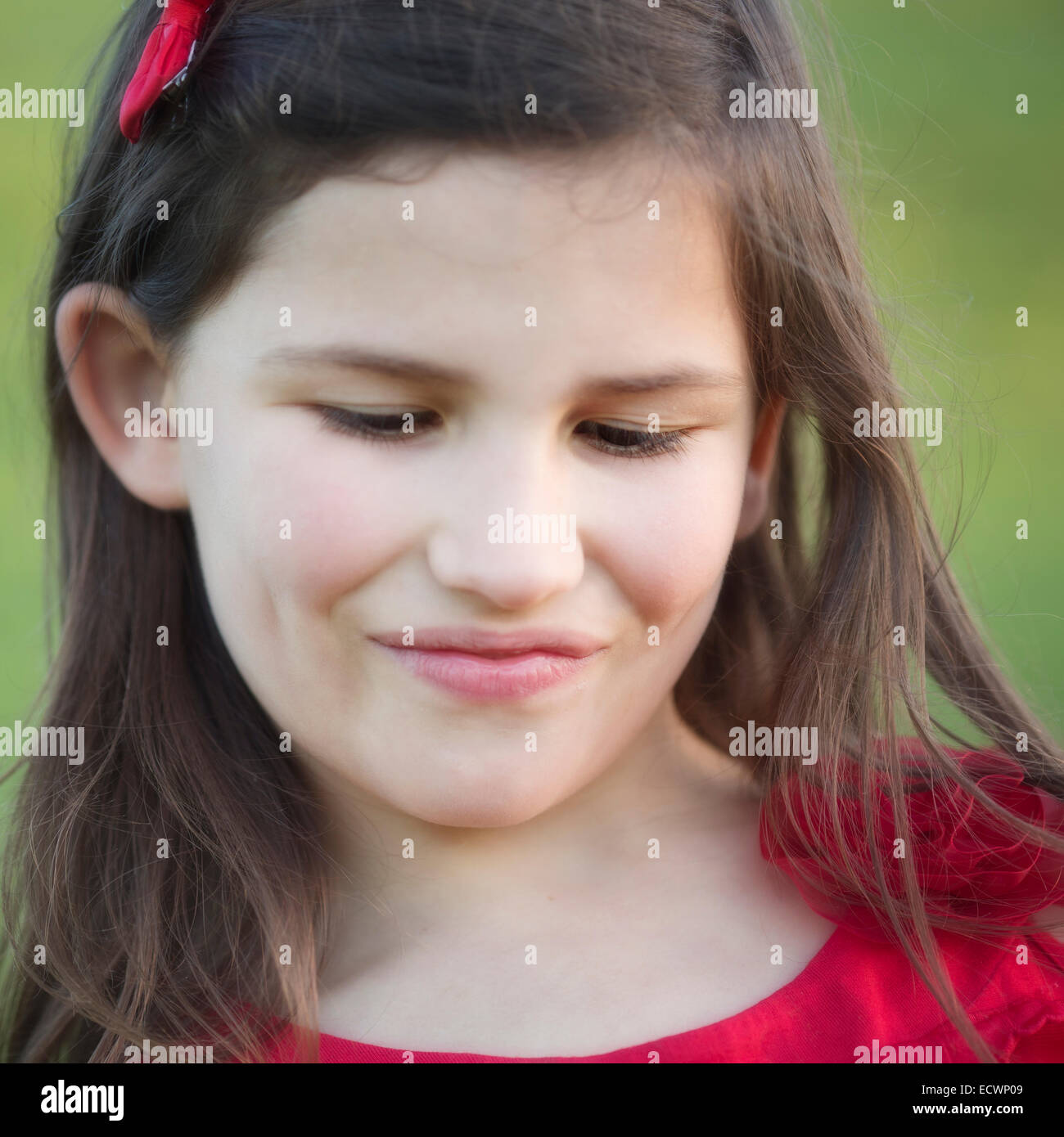 Farm Girl out in the fields Stock Photo - Alamy