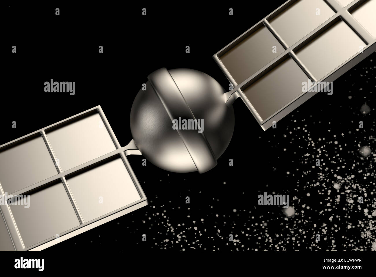 3d rendering of a satellite in the space Stock Photo - Alamy