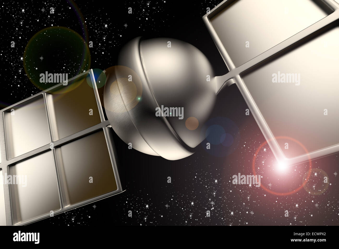 Satellite with solar panels hi-res stock photography and images - Alamy