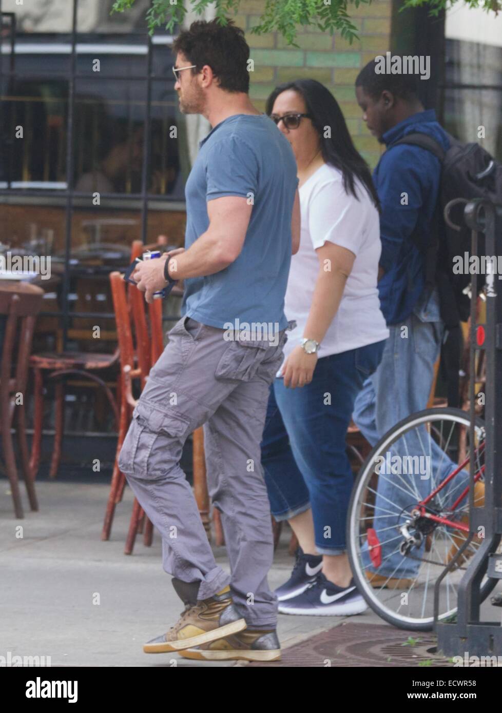 Gerard Butler spotted in the East Village in New York City Featuring ...