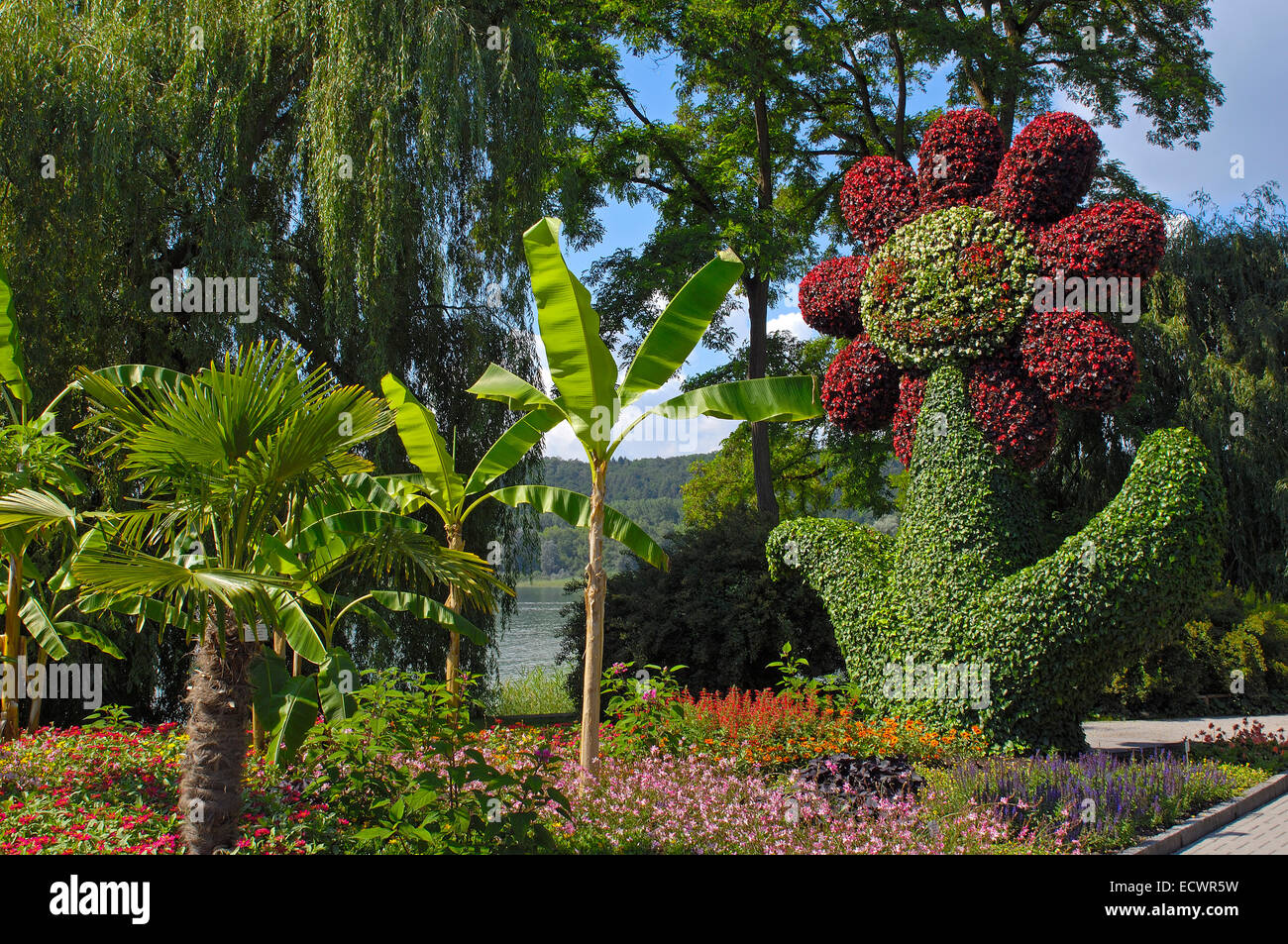 Mainau, Flower Island, Flowers sculpture, Baden-Wuerttemberg, Germany ...