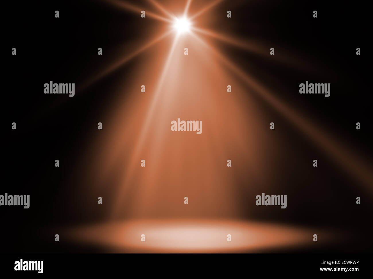stage spot lighting background orange Stock Photo - Alamy