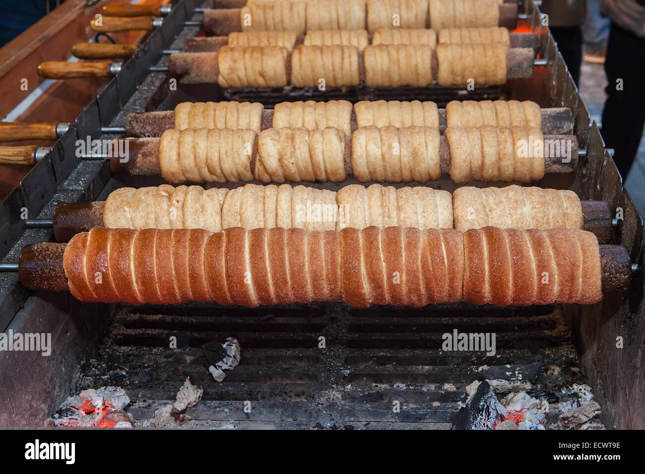 Trdelnik pastry bun hi-res stock photography and images - Alamy