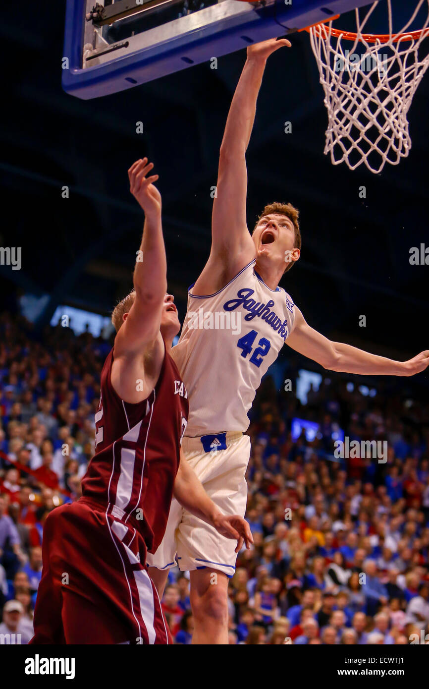 Lawrence, Kansas, USA. 20th Dec, 2014. December 20, 2014: Seth Hinrichs ...