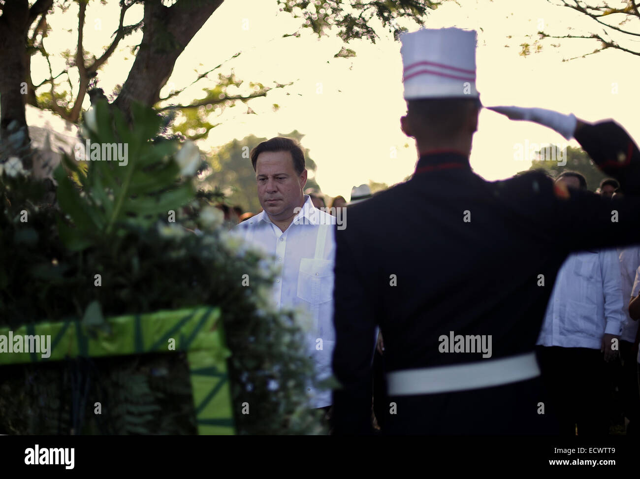 Panama City, Dec. 20. 20th Dec, 1989. Panama's President Juan Carlos ...