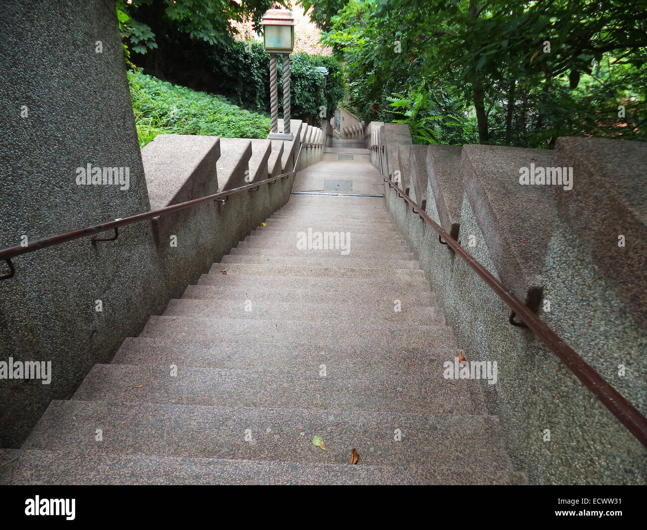 Vintage staircase in park Stock Photo - Alamy
