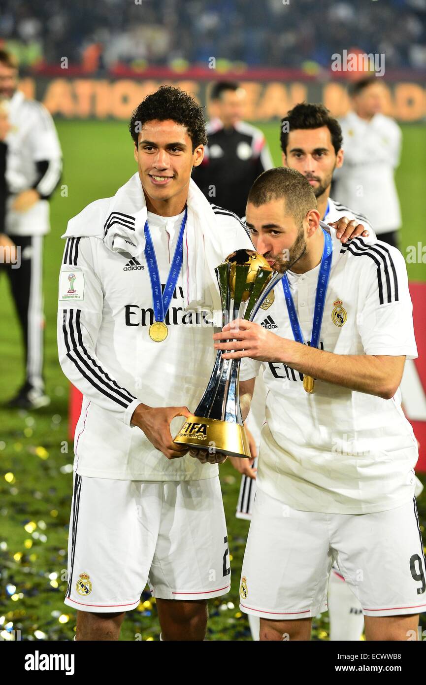 Raphael varane world cup trophy hi-res stock photography and images - Alamy