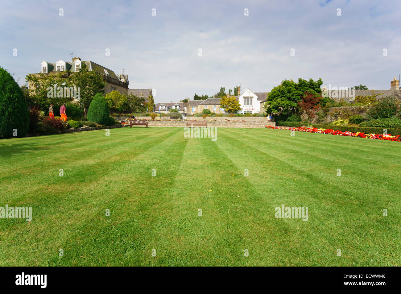 Coldstream, Scottish Borders, Henderson Park, site of military memorial ...