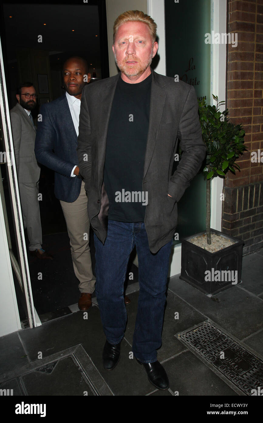 Boris Becker leaving La Petite Maison Featuring: Boris Becker Where ...