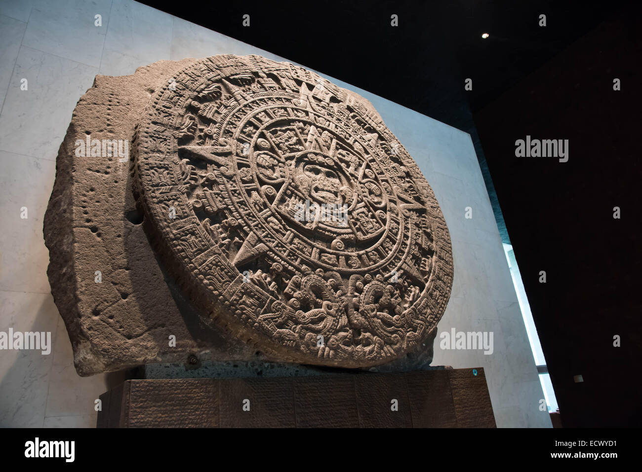 The National Museum of Anthropology,Mexico city,Mexico Sun stone Stock ...
