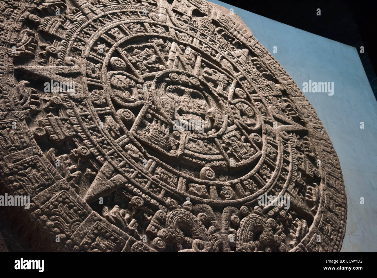 The National Museum of Anthropology,Mexico city,Mexico Sun stone Stock ...