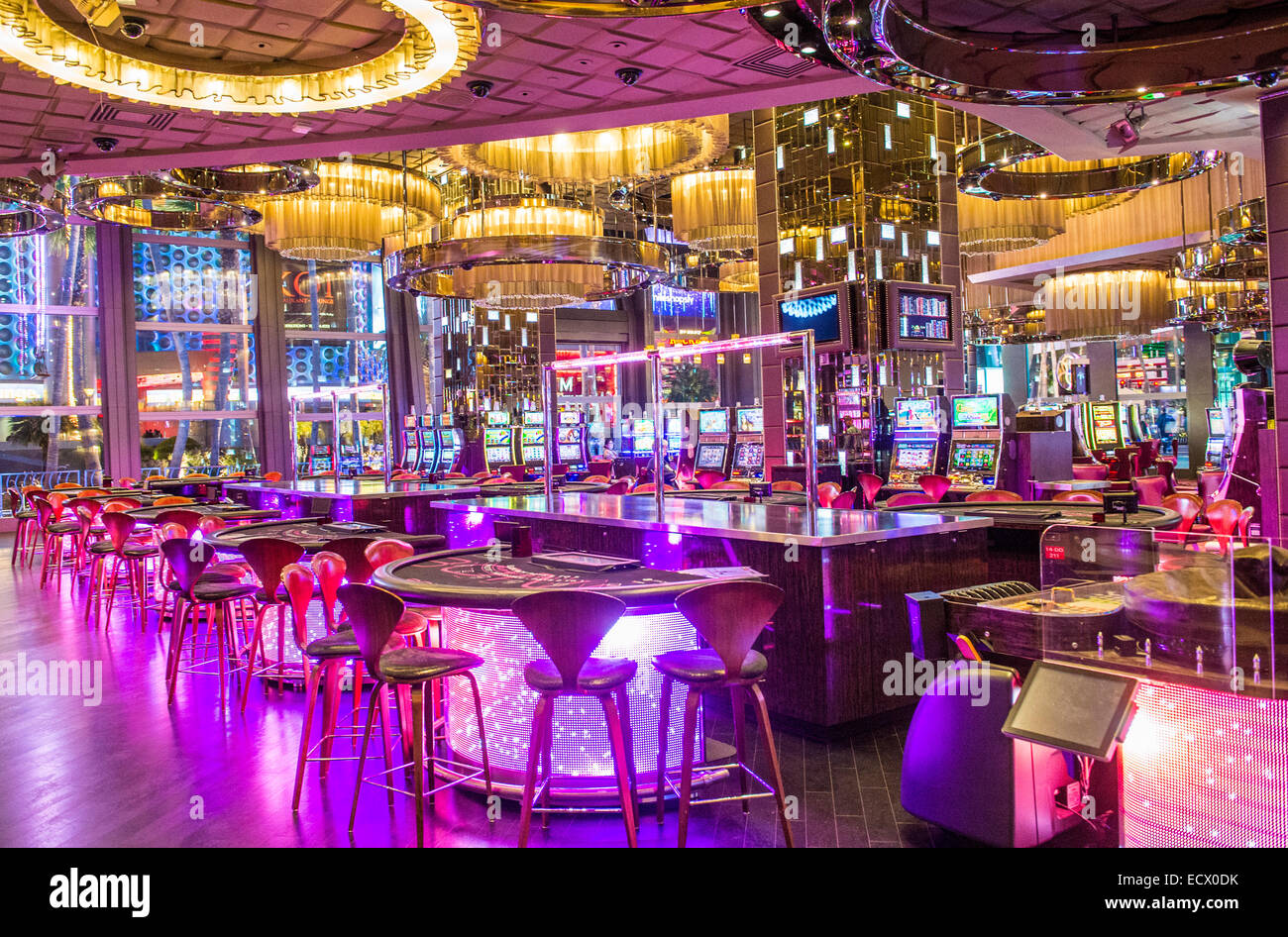 The Interior of Cosmopolitan hotel and casino in Las Vegas Stock Photo ...