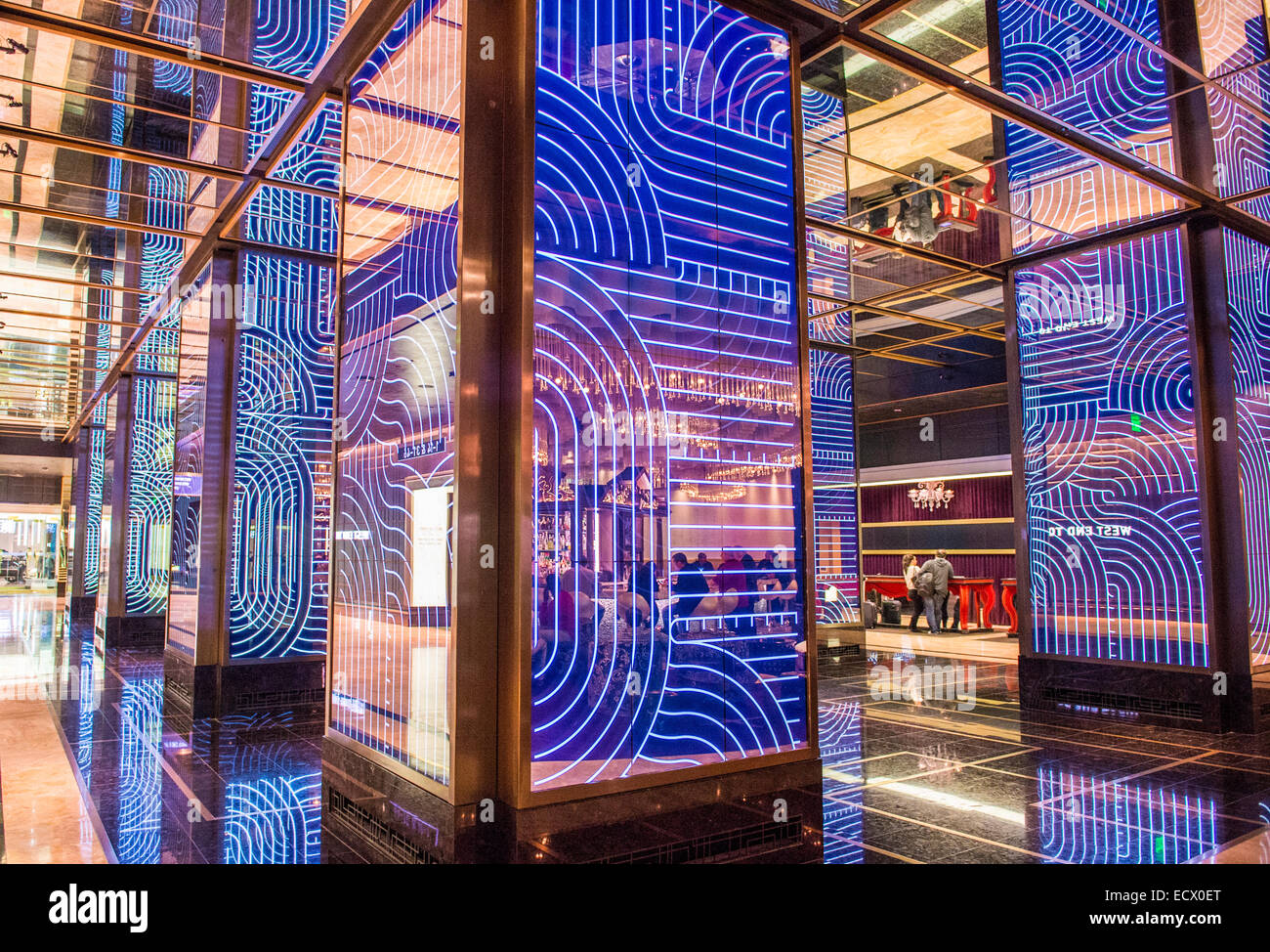 The Interior of Cosmopolitan hotel and casino in Las Vegas Stock Photo ...
