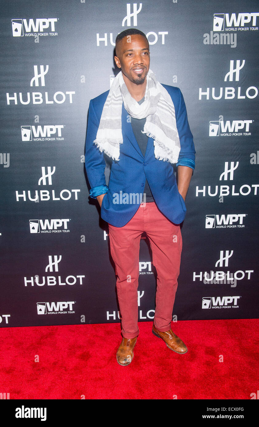Actor J. August Richards attends the announcement of Hublot and World ...