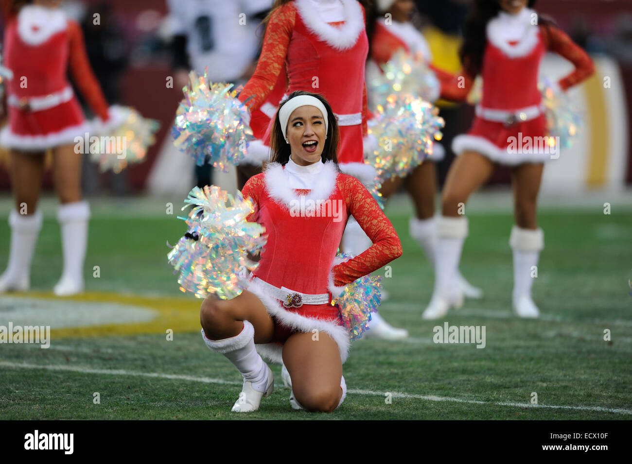 DEC 20, 2014 : Washington Redskin cheerleaders perform before the late ...