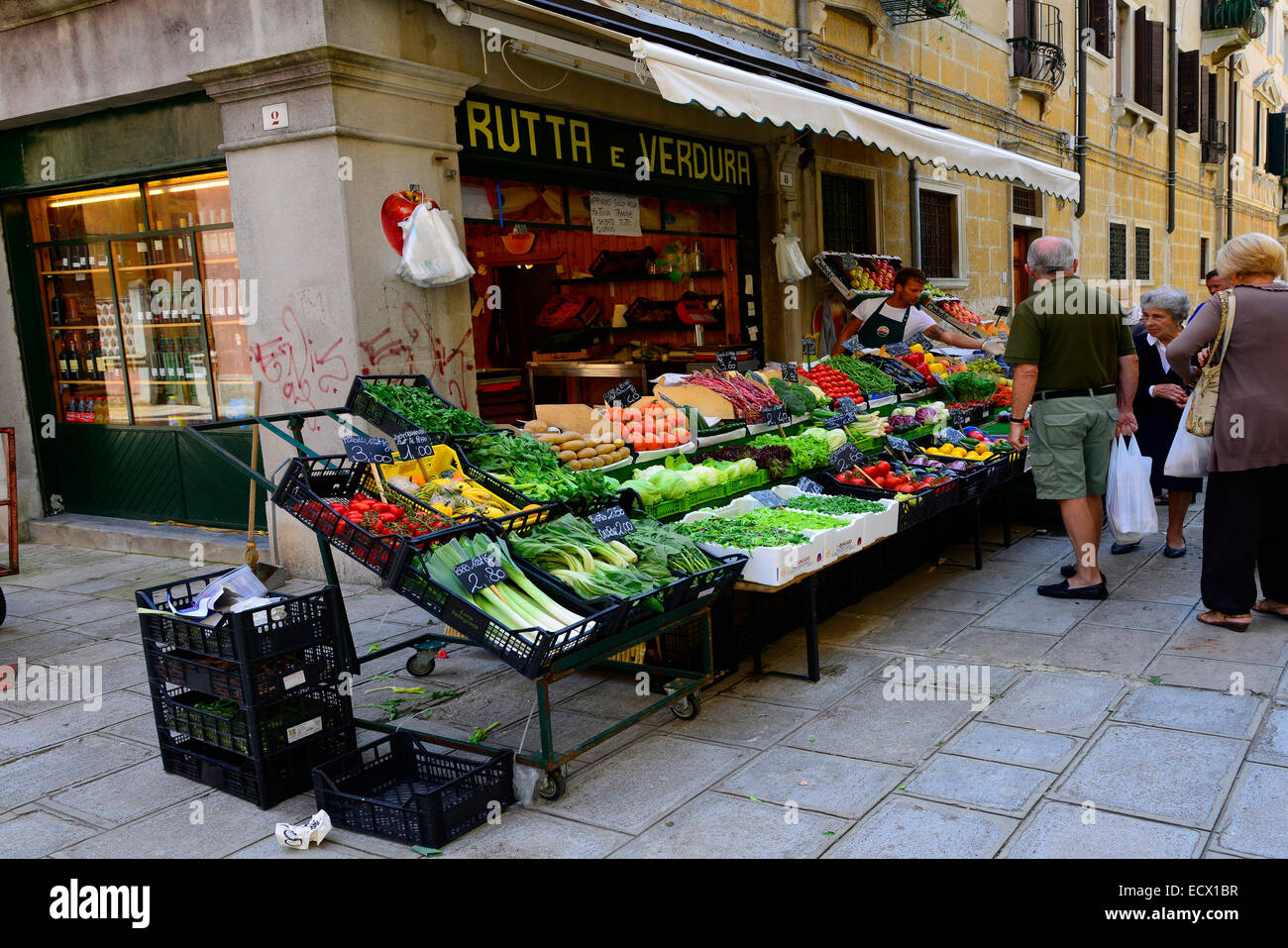 Fruit Vegetable Stand Venice Italy IT Europe EU Adriatic Sea Grand ...